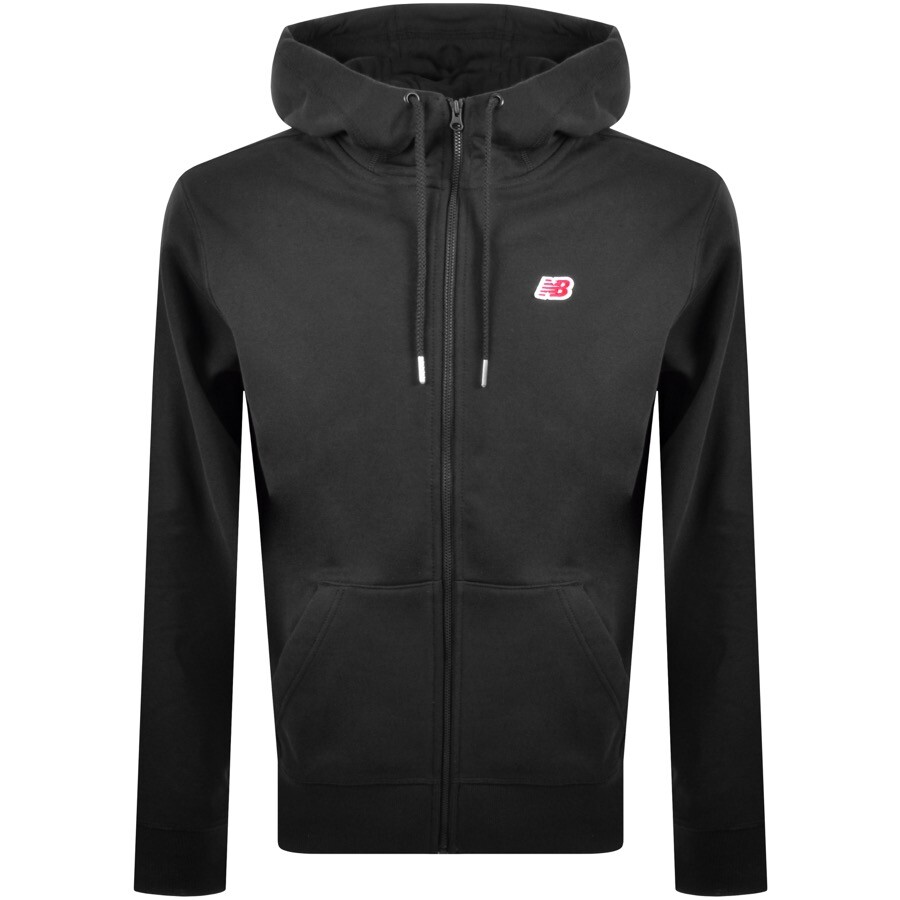 New Balance Pack Full Zip Hoodie Black | ModeSens