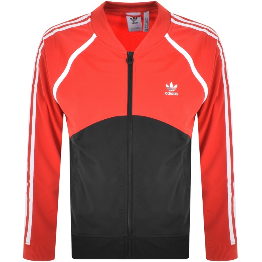 Adidas Originals Red Blocked Track Jacket | ModeSens