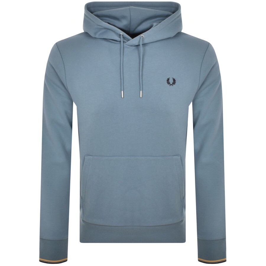 Fred Perry Tipped Logo Hoodie Blue | ModeSens