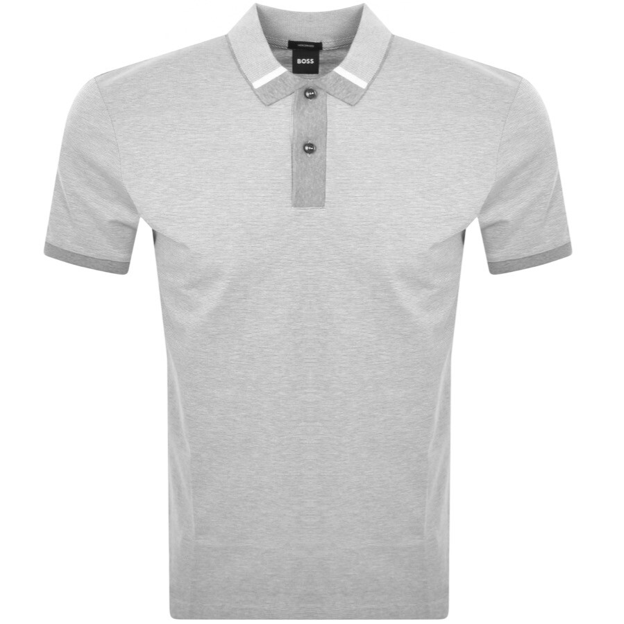Hugo Boss Boss Parlay 192 Polo T Shirt Grey | ModeSens